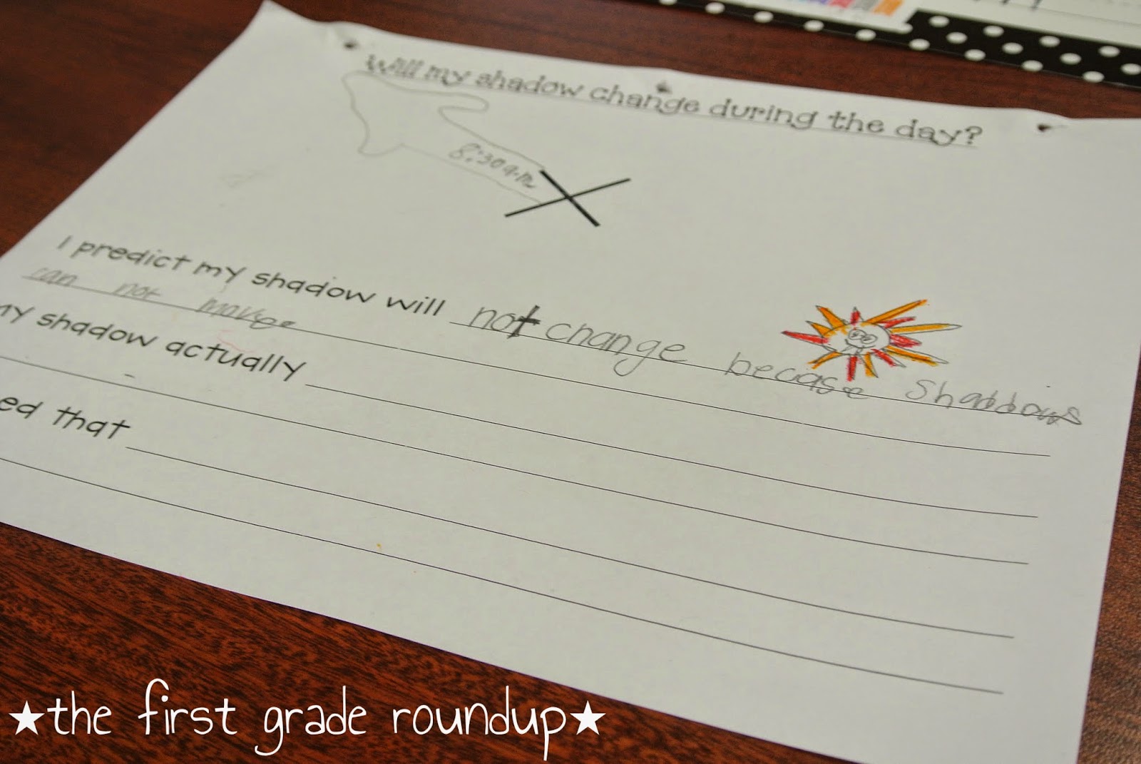 Sun and Shadow Science Experiment for 1st Grade WEather Lesson Plans ...