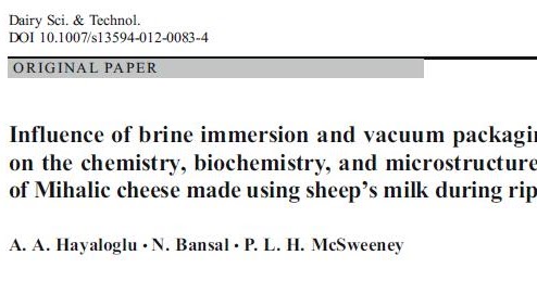 CheeseScience.net: Publication- Dairy Sci Technol
