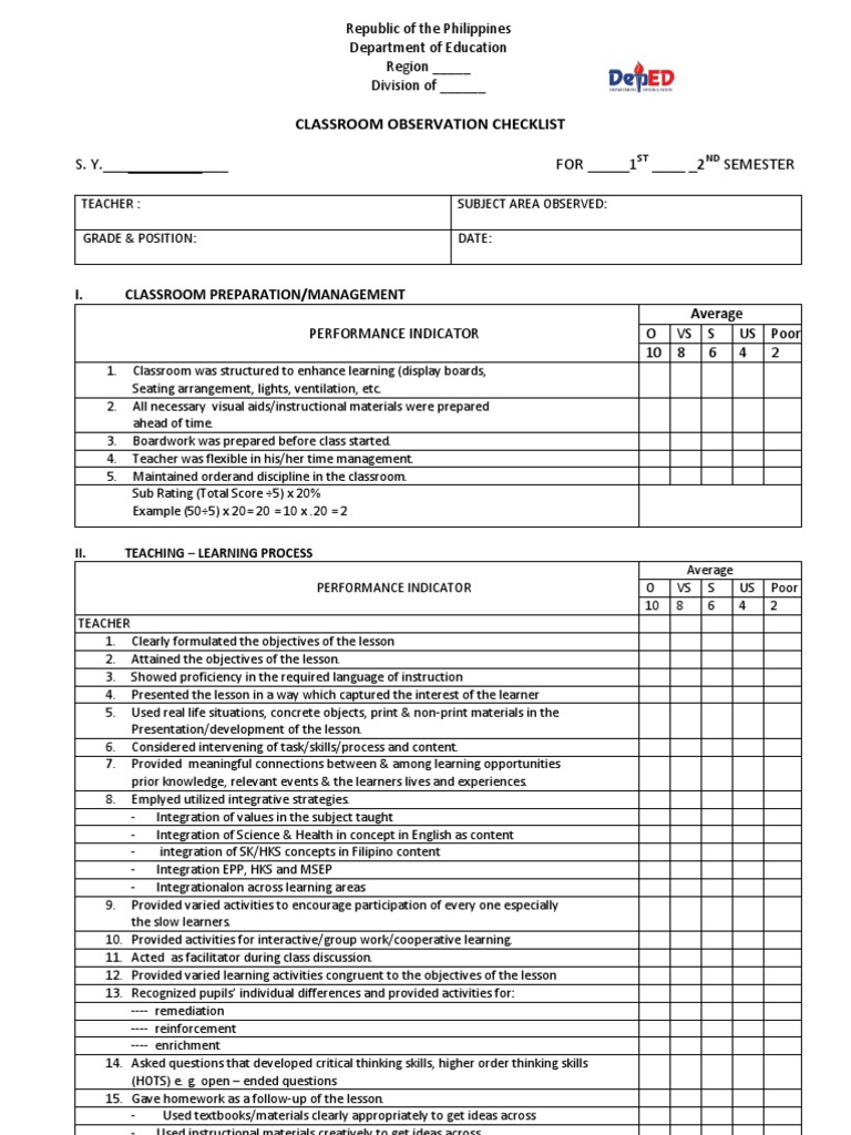 Curricular Evaluation Checklist Philippin News Collections curricular-evaluation-checklist-philippin-news-collections