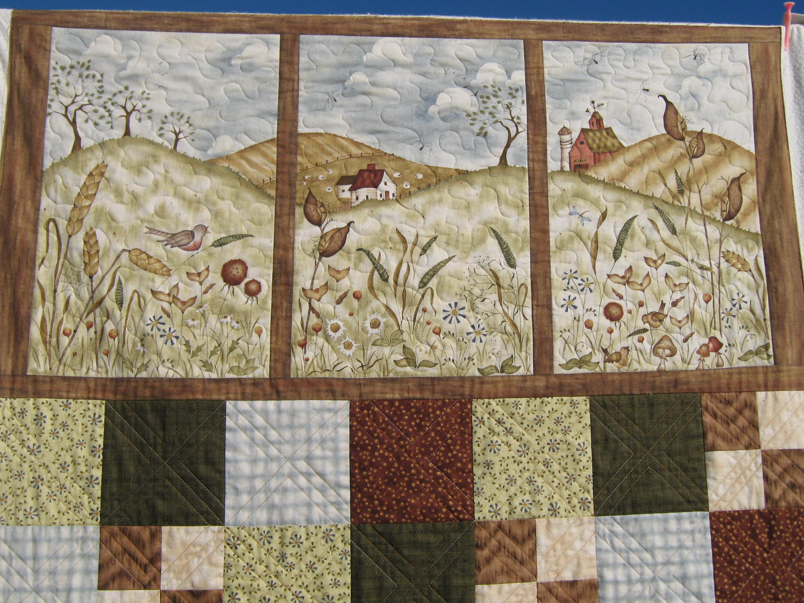 quiltmekiwi: quilted panel