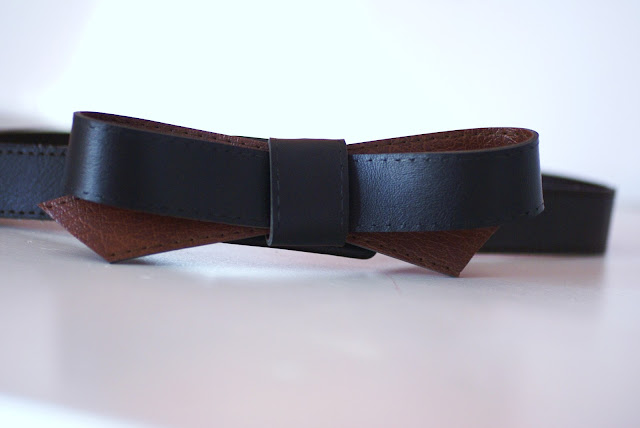 by viktoria: The Detachable Leather Bow Belt Tutorial