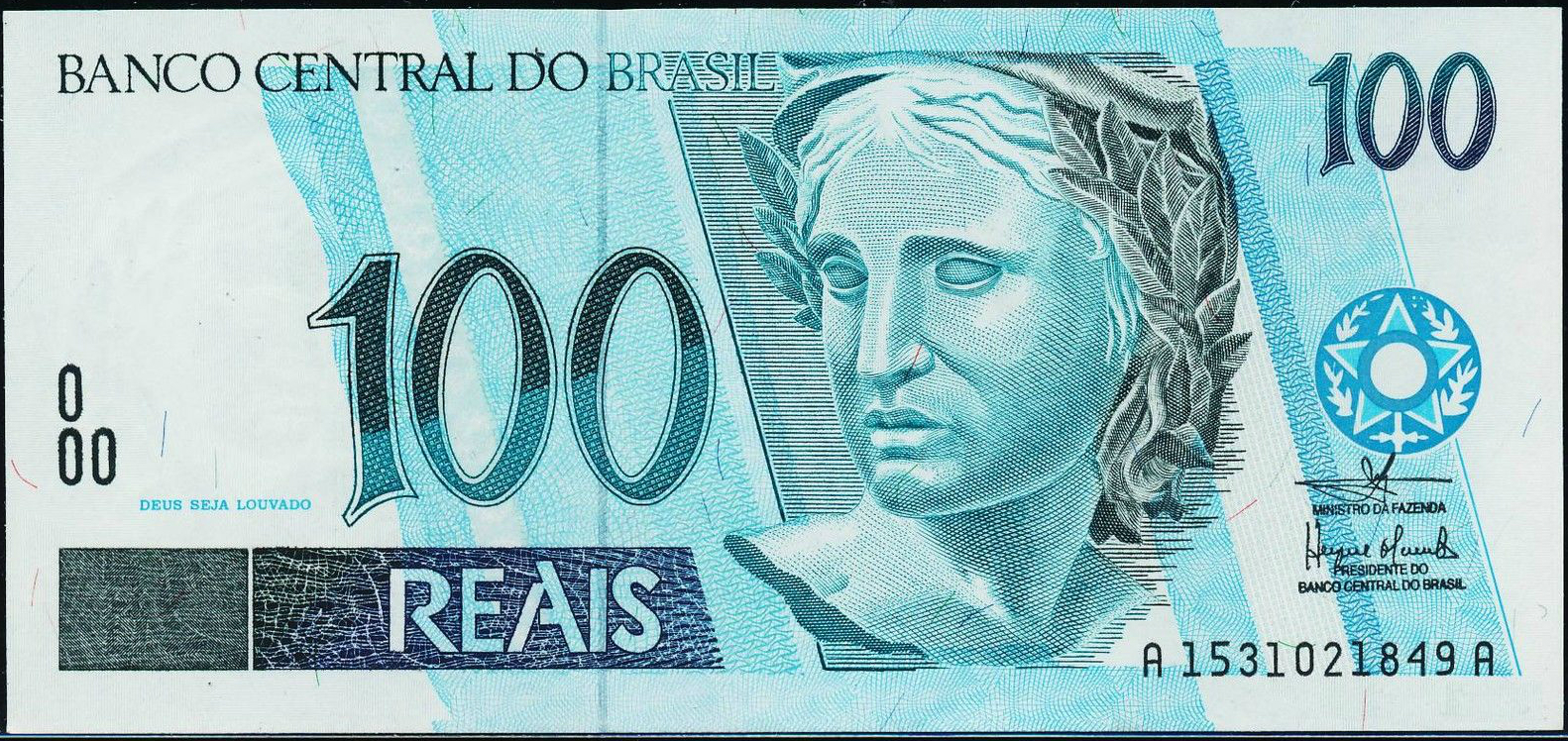 Brazil 100 Reais Banknote 2005 Grouper World Banknotes Coins Pictures