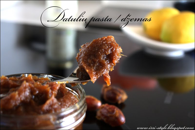 IRRI style: Datulių pasta / džemas