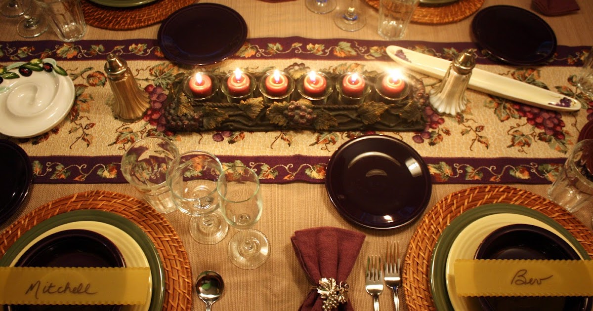 Fleur de Lolly: Sunday Night Italian Feast Table Setting