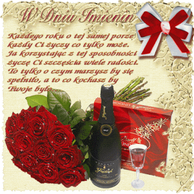 Imieniny i urodziny: Animowane gify i obrazki imieninowe