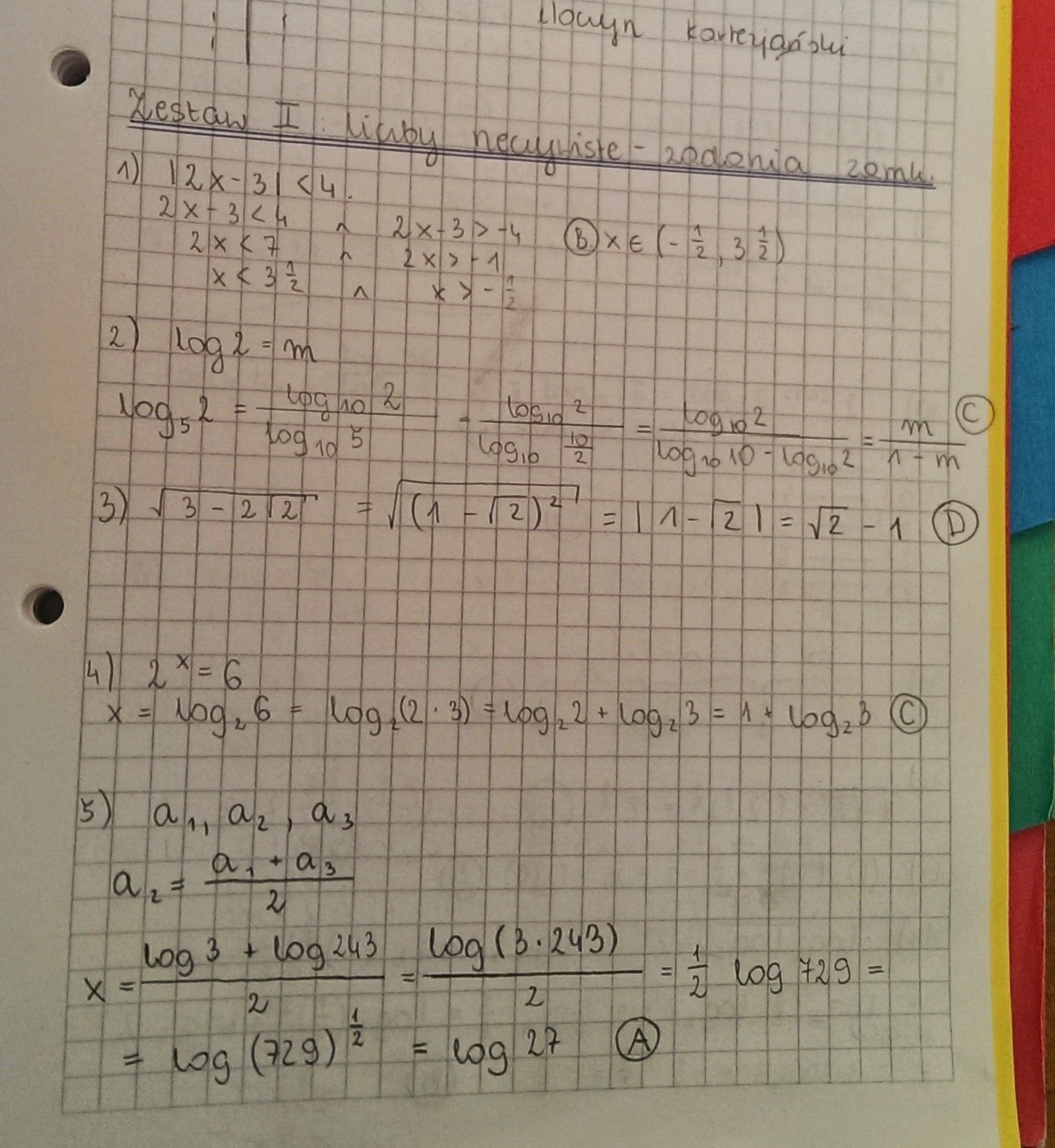 🧠 Matematyka gryzie: Zestaw I i II Liczby Rzeczywiste