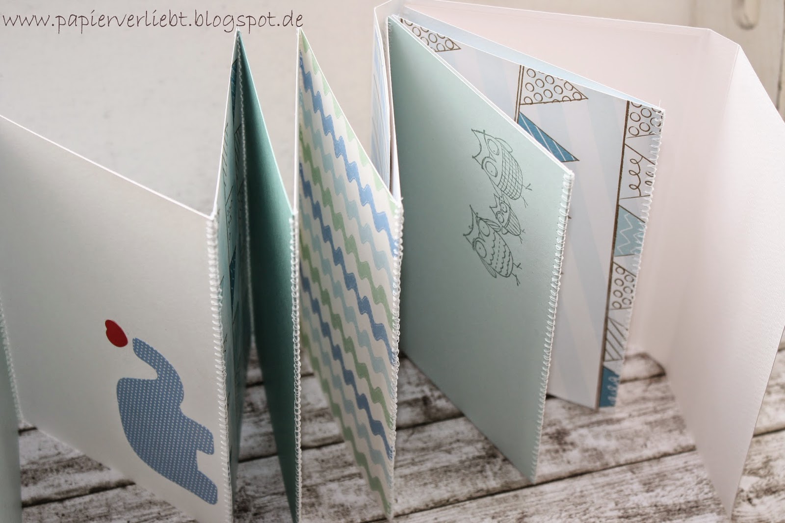 Papierverliebt: Tauf-Leporello