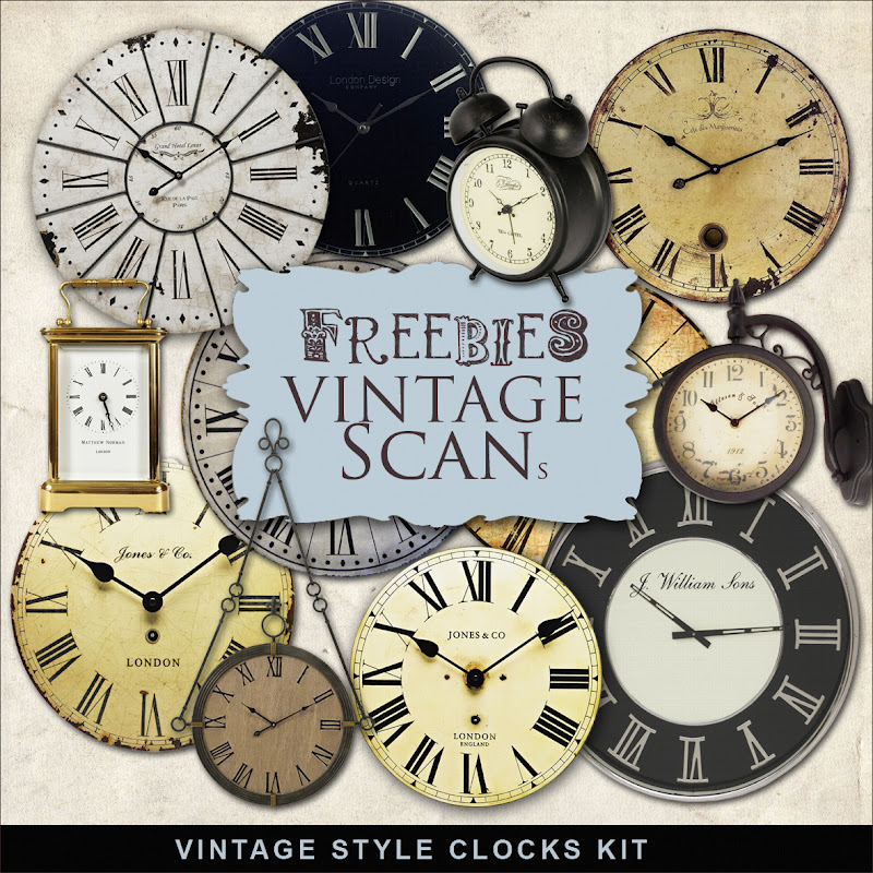 Freebies Vintage Style Clocks:Far Far Hill - Free database of digital ...
