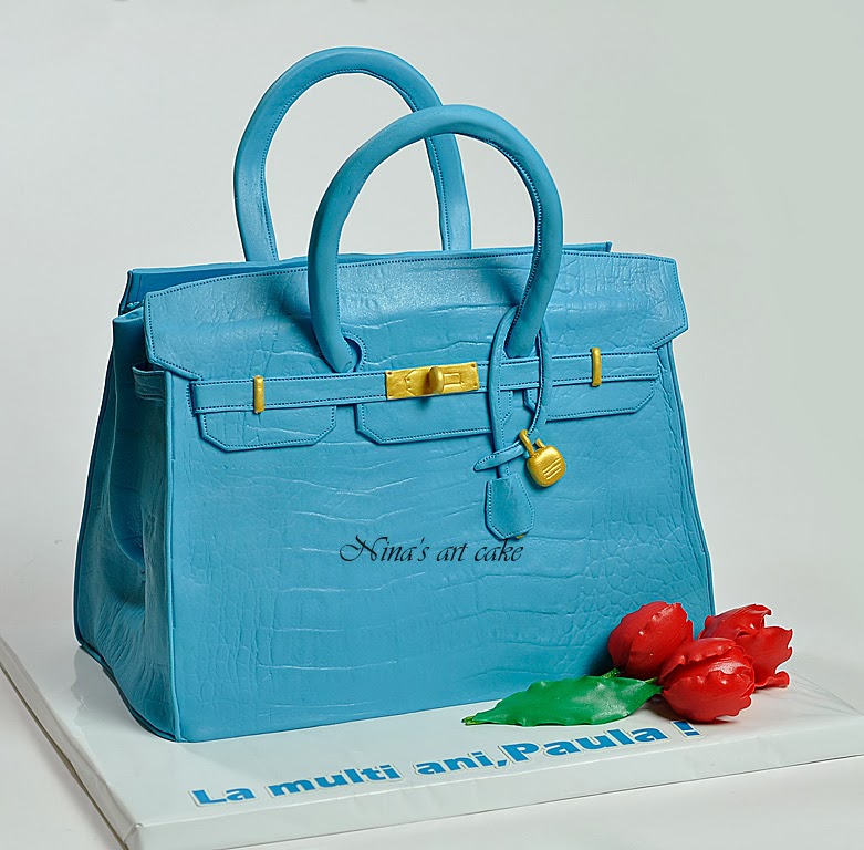 Nina's Art Cake: Tort "geanta Hermes Birkin"