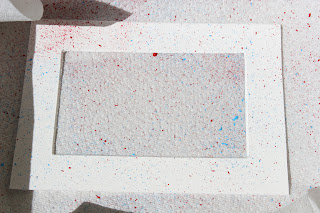 Kids Books and Crafts: Splatter Paint Picture Frame