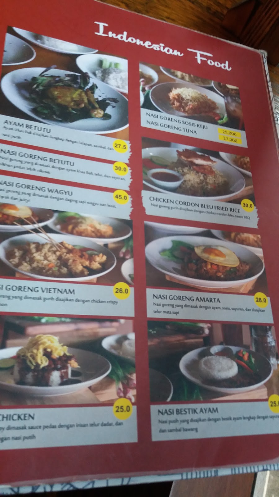 Nismut \(^_^)/: Daftar Menu Kedai Amarta Pleburan Semarang