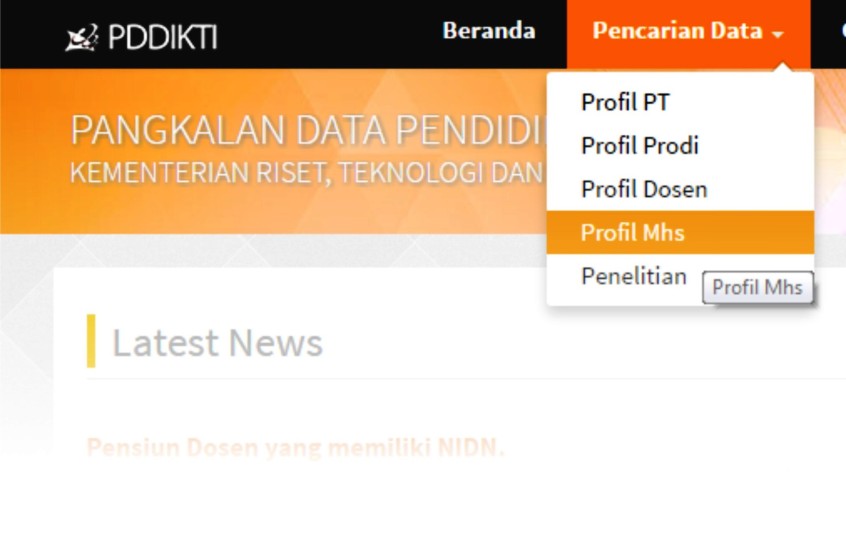PDDIKTI | Pangkalan Data Pendidikan Tinggi