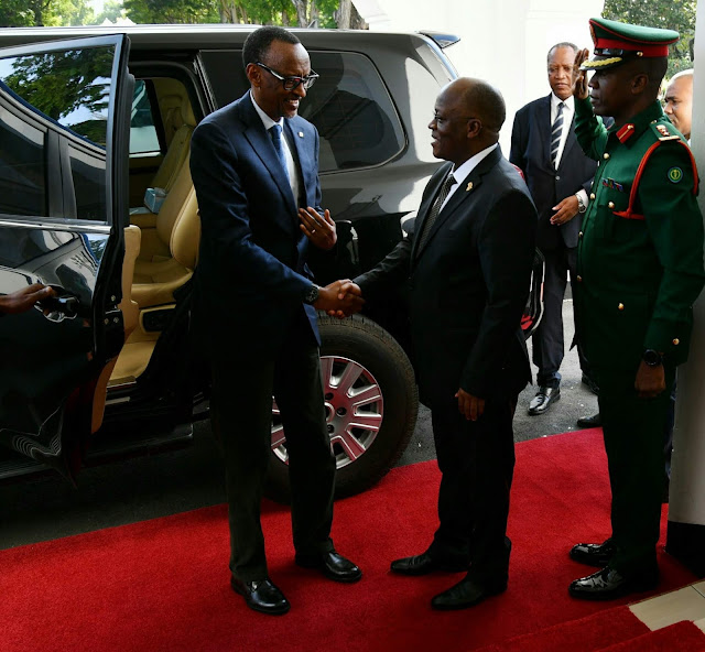 RAIS KAGAME WA RWANDA AWASILI NCHINI NA KUFANYA MAZUNGUMZO NA RAIS DK ...