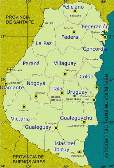 Mapas Escudos Banderas: Bandera Escudo y Mapa de la Provincia de Entre Rios