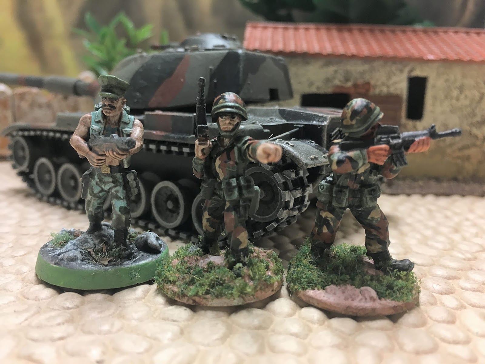 28mm USMC with some Pulp 80s miniatures