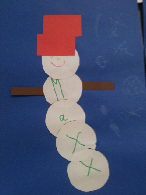 3 Teacher Chicks: Mitten Graph and Snowman Name Activity