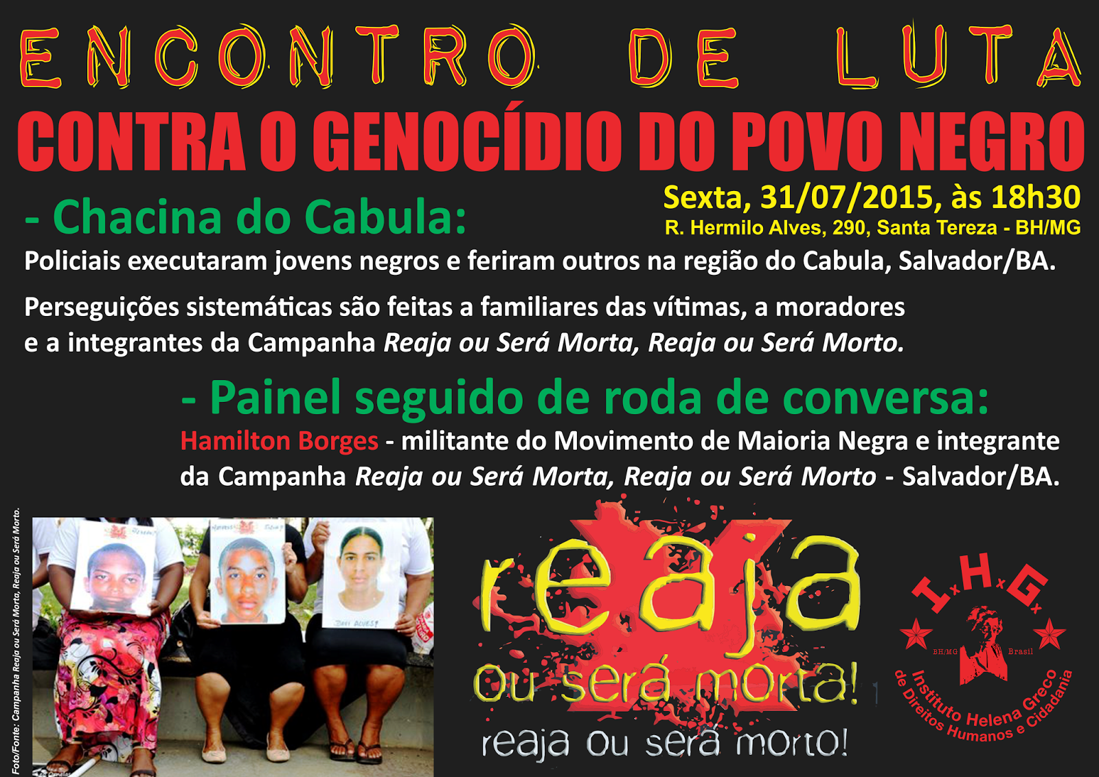 Instituto Helena Greco de Direitos Humanos e Cidadania: PELO FIM DO ...