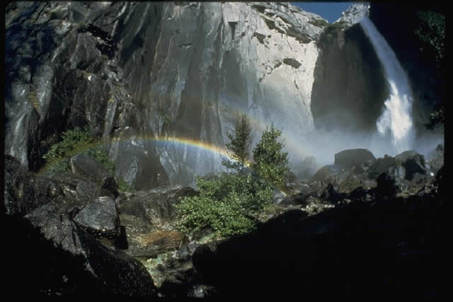 Yosemite Falls, Valley and Sunset | Travel Photo and Picture