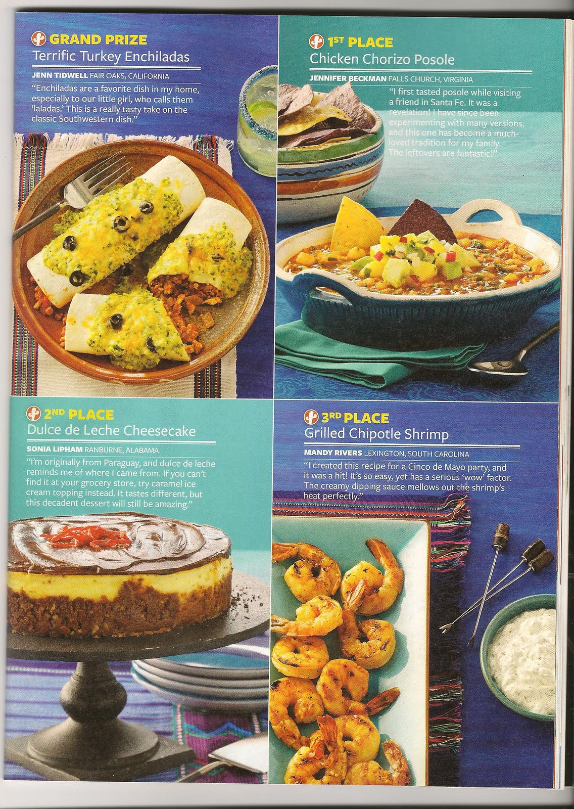 My Kitchen Kreations To You: My Published/Winning Recipes