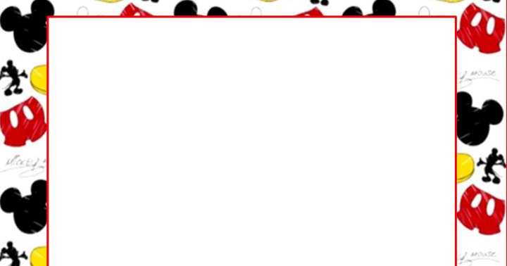 Mickey Mouse Border Printables