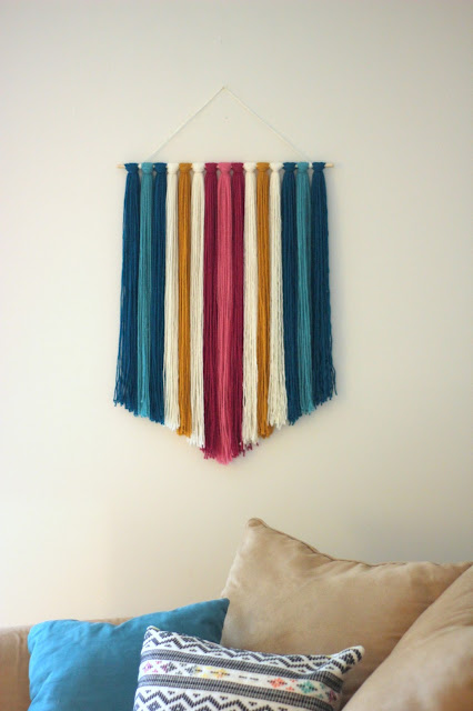 DIY Yarn Wall Art - Blooming Boldly