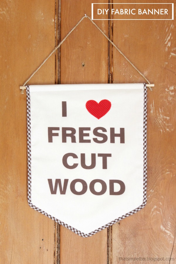 DIY Fresh Cut Wood Banners - Jaime Costiglio