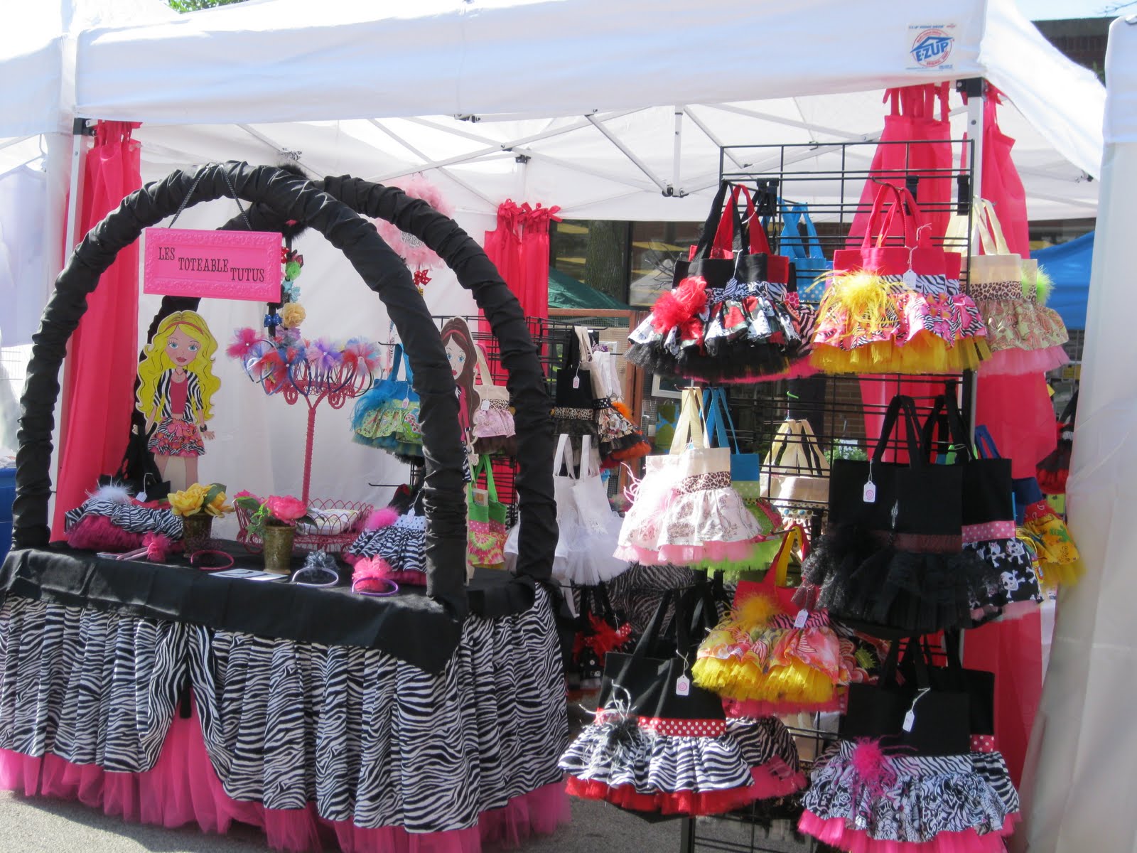 Les Toteable TuTu's and More: My first Craft sale booth..........