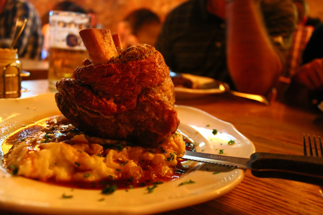 two tasty sins: Lowenbrau, The Rocks