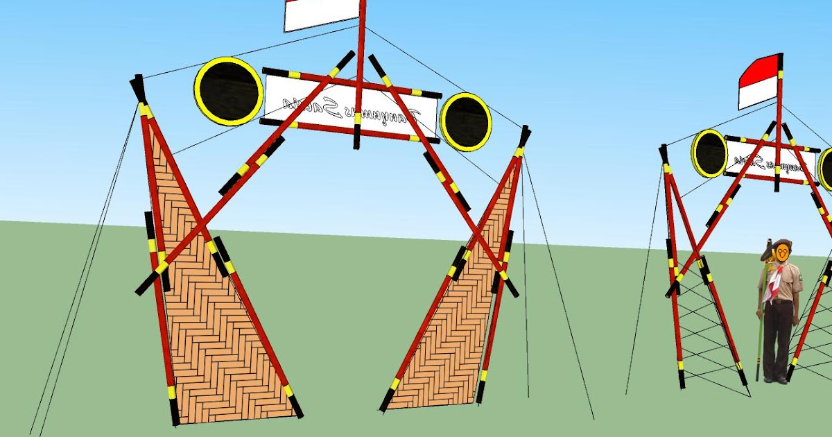 Aksesoris Desain Gapura Pionering, Gambar Gapura