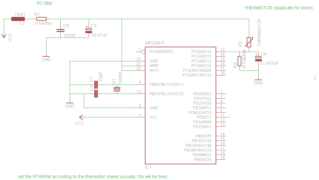 Davide Gironi blog: NTCtemp: a simple AVR library to read temperature ...