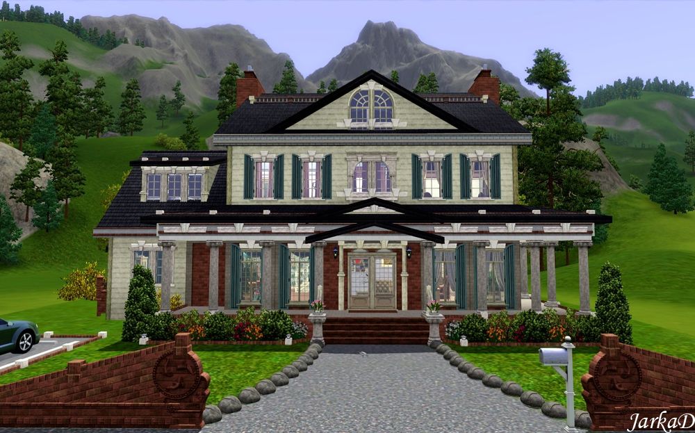 My Sims 3 Blog: Colonial House by JarkaD