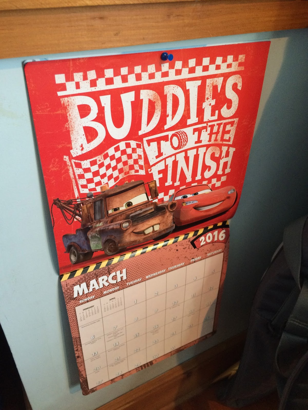 Dan the Pixar Fan: Cars: 10th Anniversary 2016 Calendar