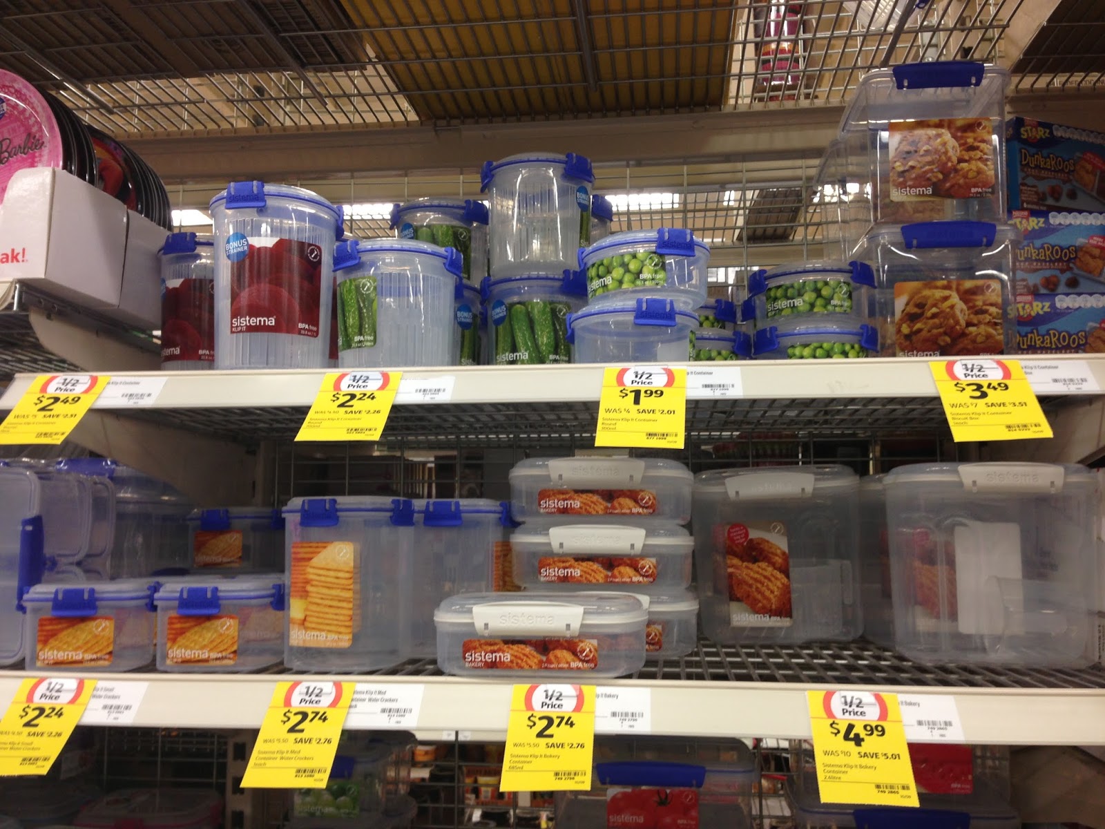 I Heart Organising: Sistema Klip It Containers HALF PRICE at Coles/BiLo!