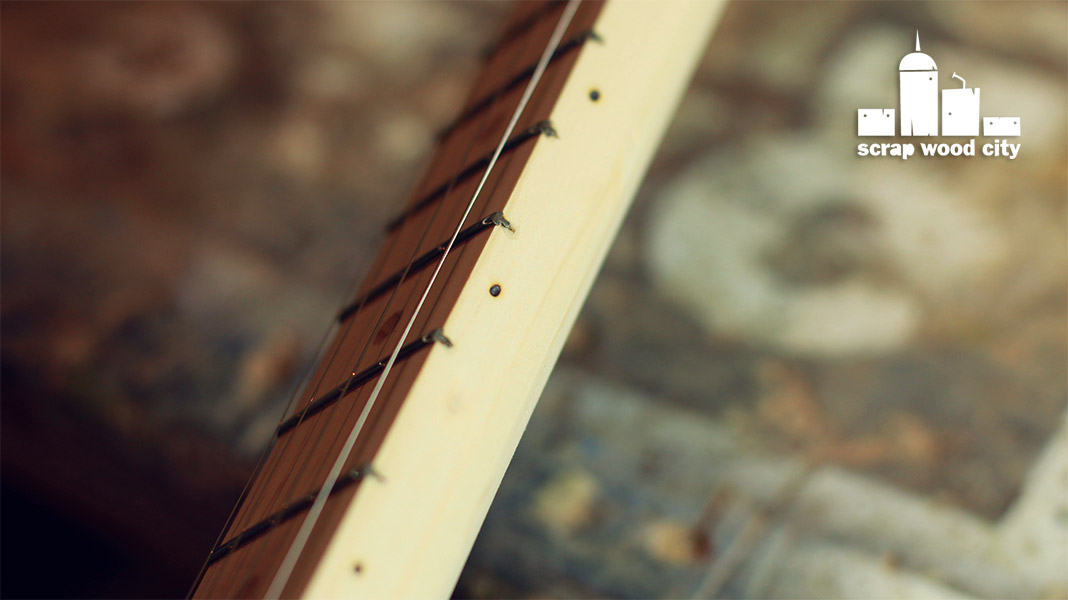 scrap wood city: DIY electric canjo guitar