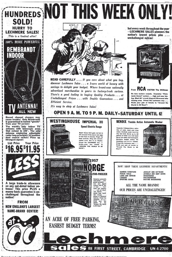 Shopping Days In Retro Boston: Looking Back at Lechmere Sales Company ...