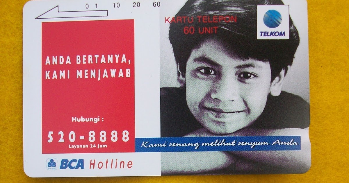 serba vintage: Iklan Bank BCA dalam kartu Telp tahun 90an