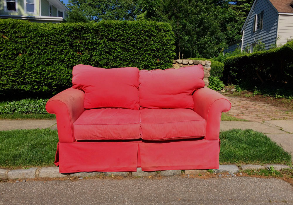 A Picture Each Day: The Red Couch