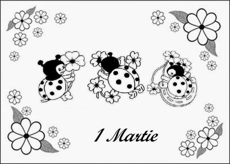1 martie de colorat