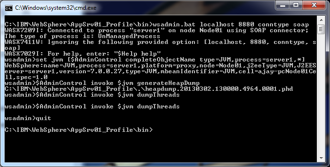 WAS TOOLS: How to create Thread Dumps