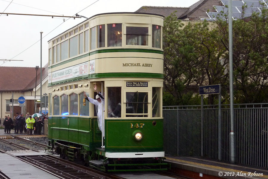 Blackpool Tram Blog: Olympic Flame hitches a tram ride
