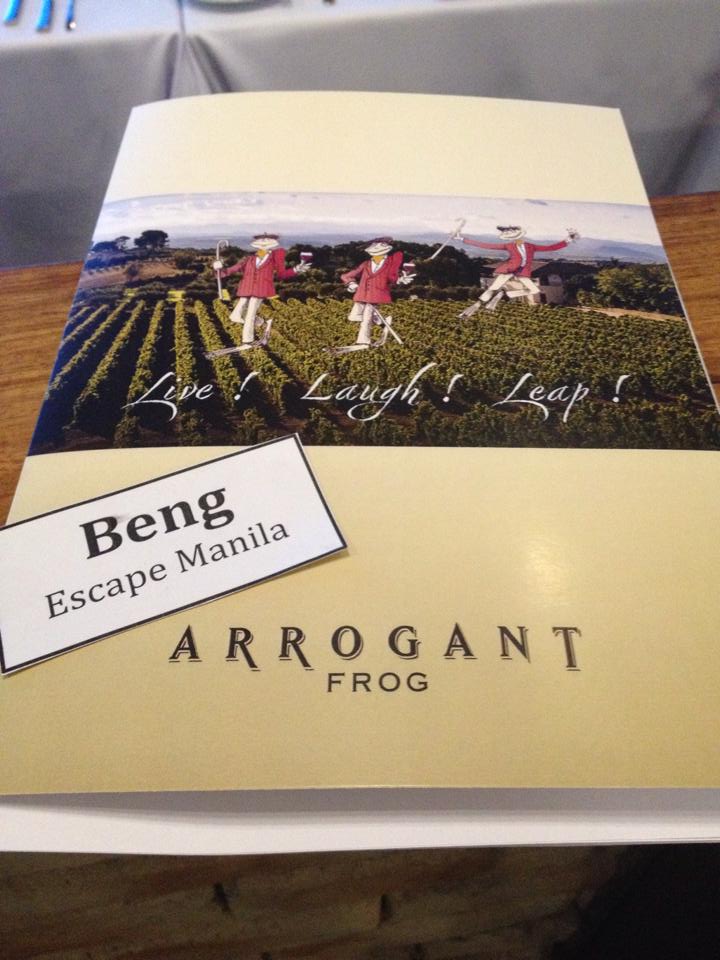 Arrogant Frog Wine Tasting and Press Launch - Escape Manila