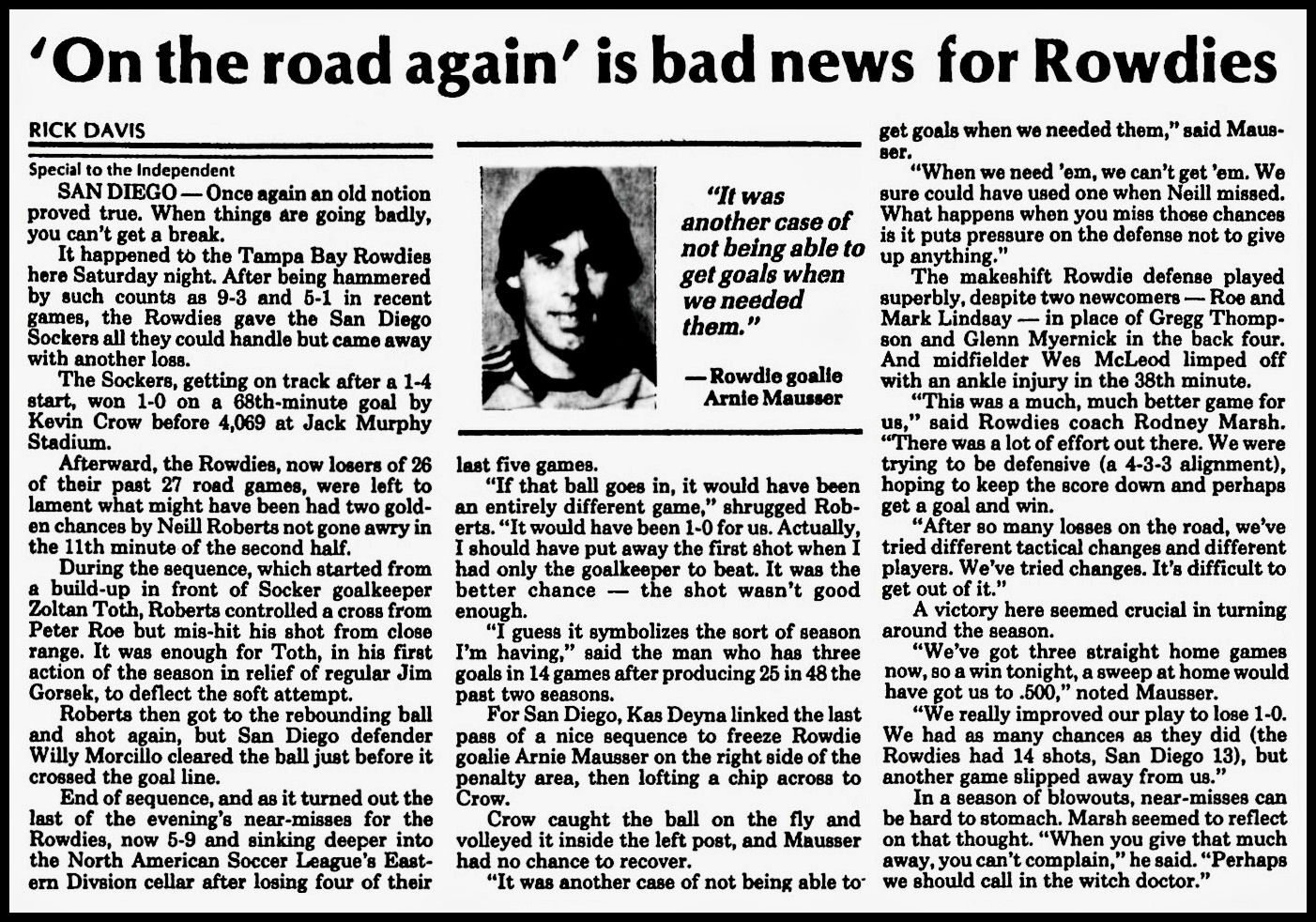 TAMPA BAY ROWDIES APPRECIATION BLOG (1975 to 1993): 01/08/2013 - 01/09/2013