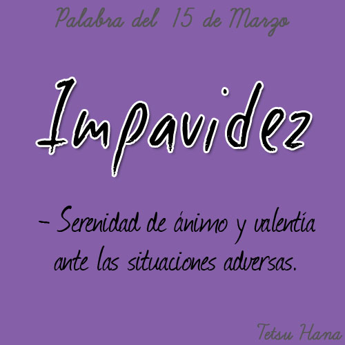 El Librero de Tetsu Hana: Palabras de la semana 12