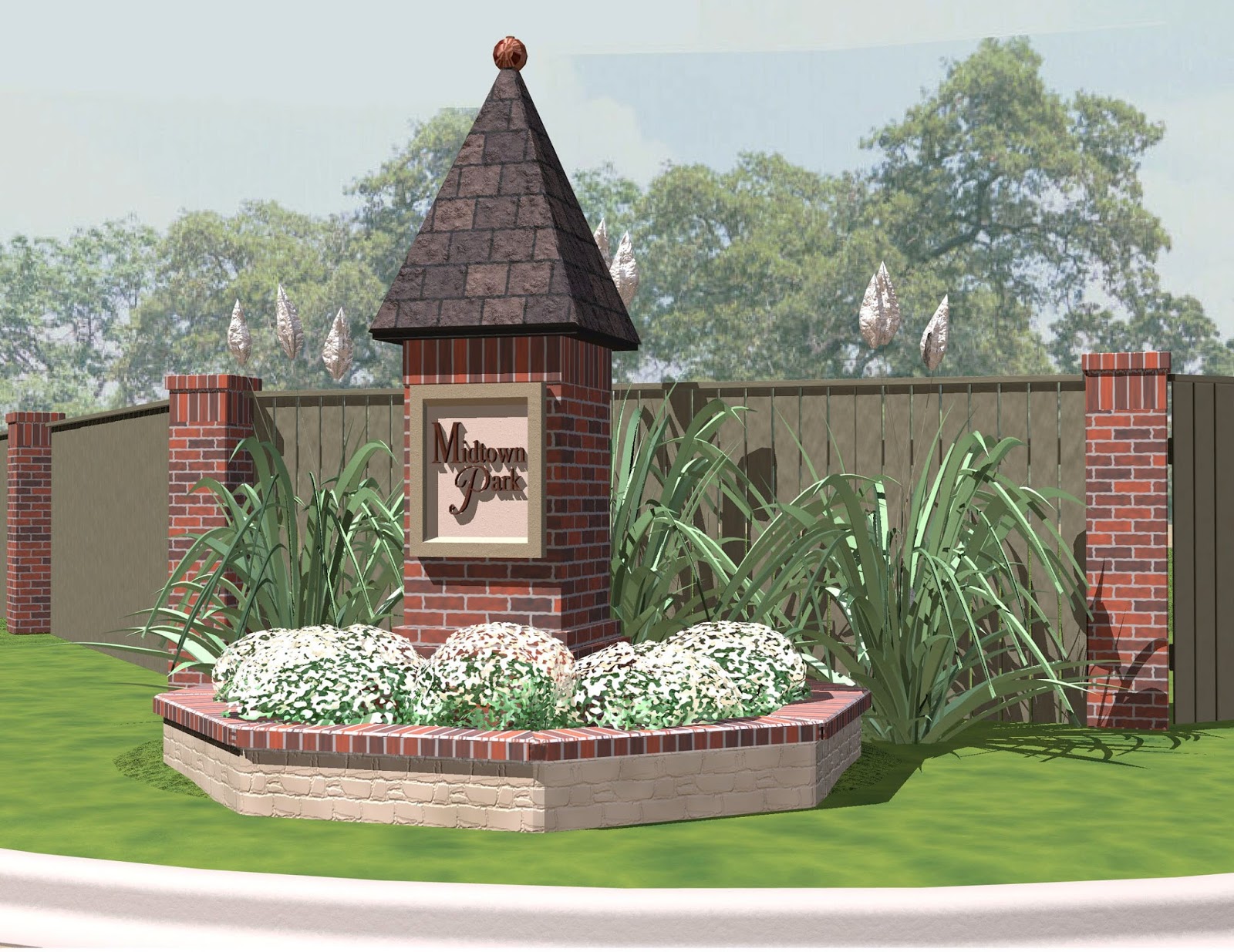 Light Studio Renderings: Entrances and Gate Renderings