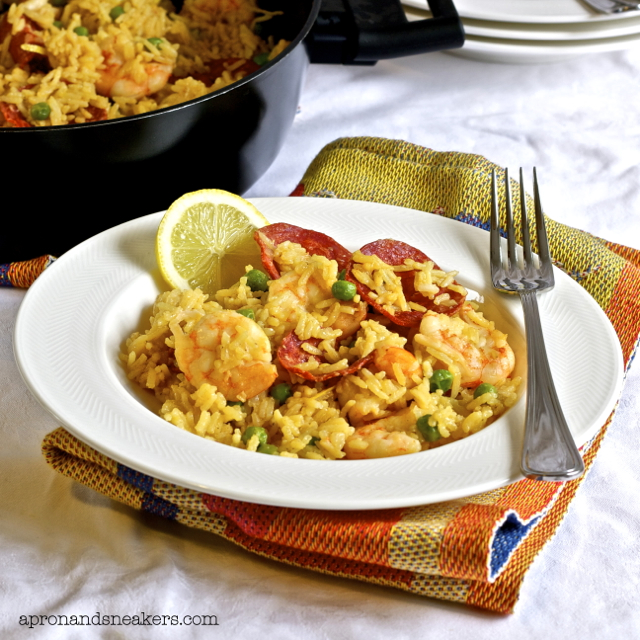 Lemony Prawn & Chorizo Rice Pot