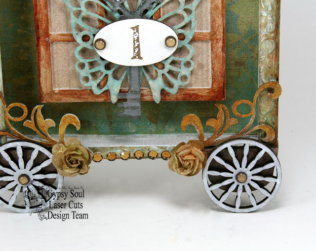 Gypsy Soul Laser Cuts: Butterfly Gypsy Wagon Shrine
