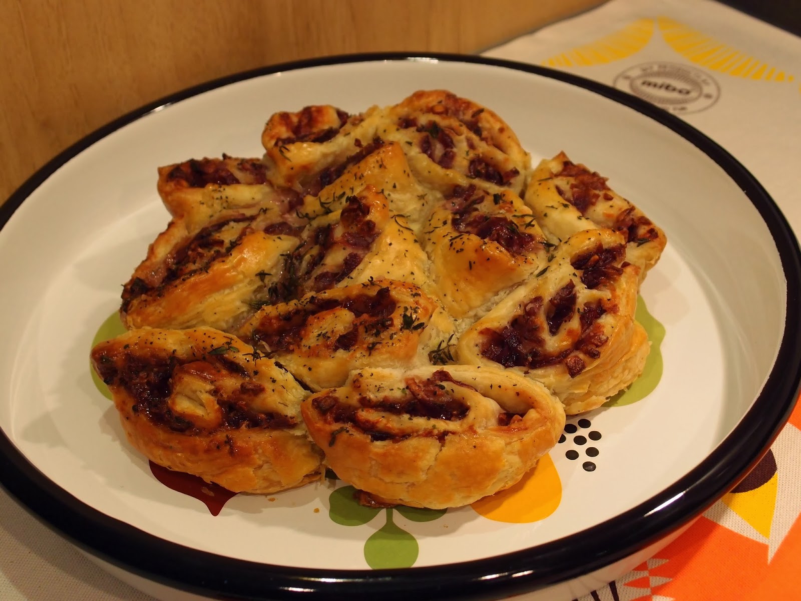 The VegHog: Red onion Strudel cake