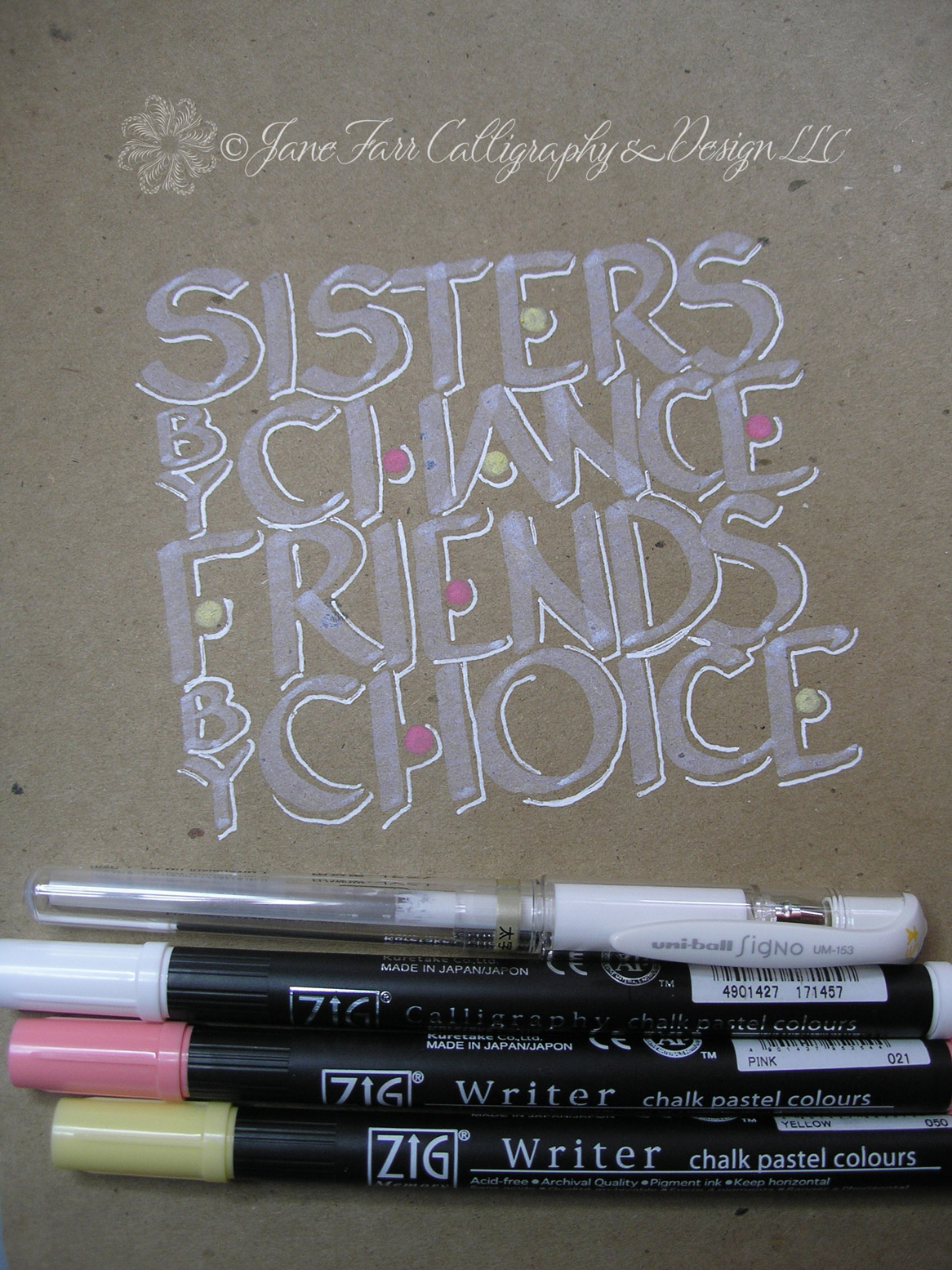 A Place To Flourish: Flourish Friday - ZIG Chalk Pastel Pens