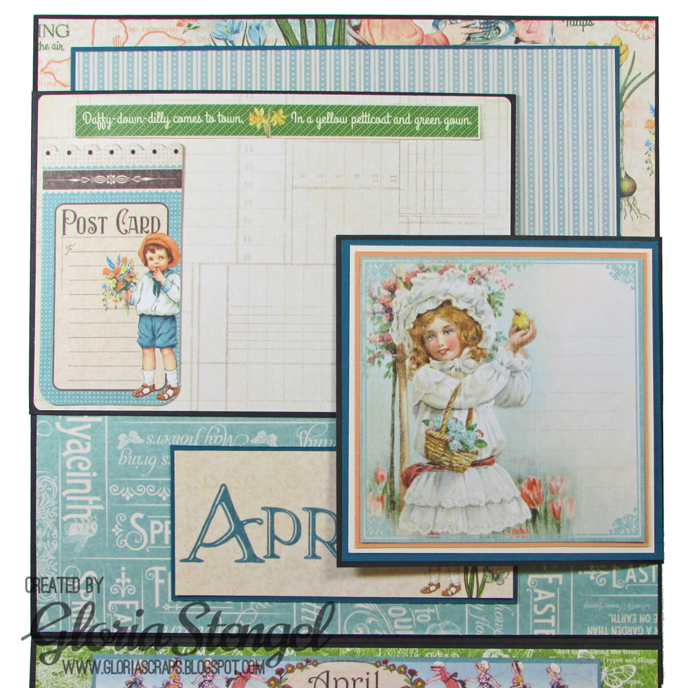 Scraps of Life: 2017 Calendar Folio Series - April