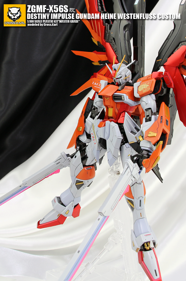 Gundam Family: MG 1/100 Destiny Impulse Gundam Heine Westenfluss Custom ...
